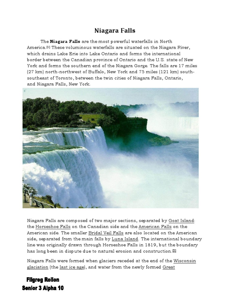 Niagara Falls | PDF | Earth Sciences | Physical Geography