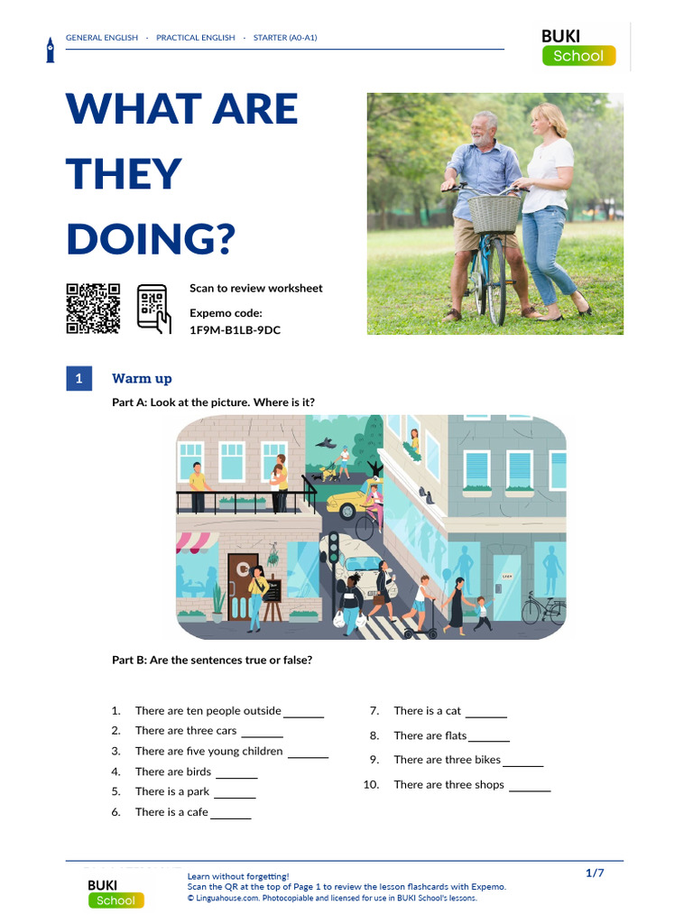 What Are They Doing British English Student A0 A1 | PDF | Linguistics ...