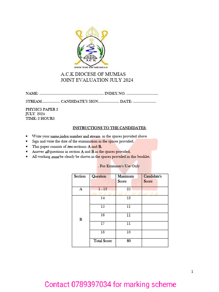 Phy PP 2 Ack Diosese Mock | PDF | Inductor | Electromagnetic Spectrum