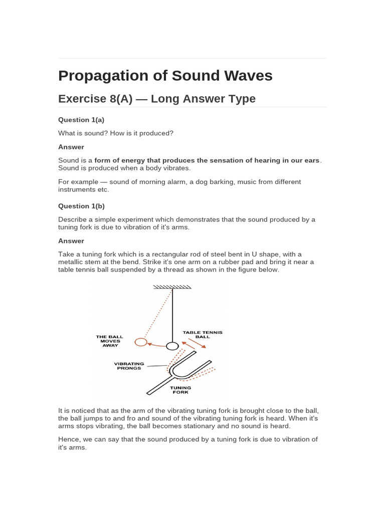 Propagation of Sound Waves - Electricity | PDF | Sound | Electron