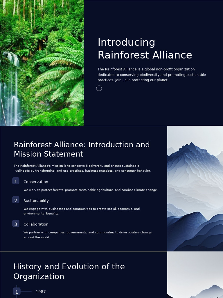 Introducing Rainforest Alliance | PDF | Sustainability | Sustainable ...