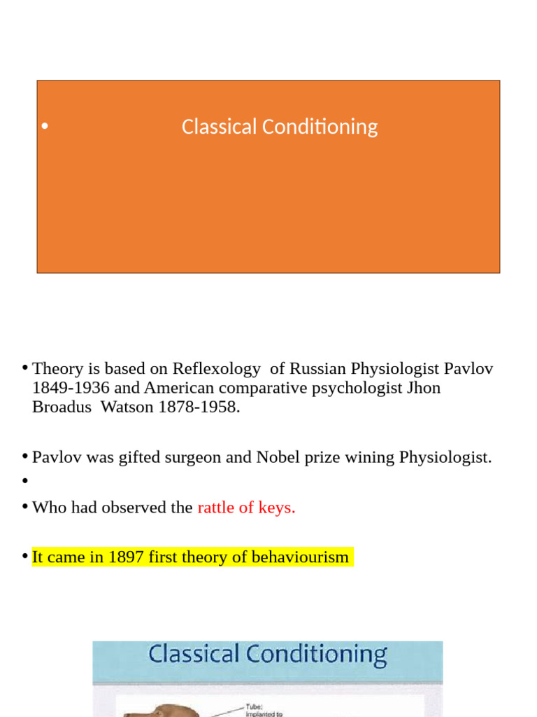 Classical Conditioning | PDF