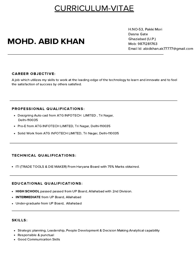Black and White Simple Business School Graduate Corporate Resume | PDF ...