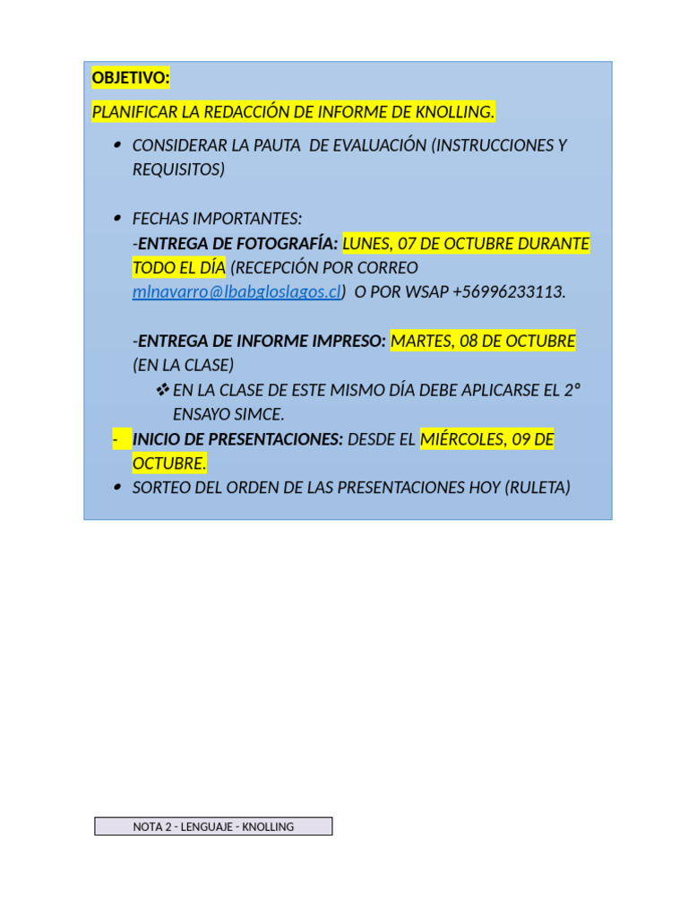 INFORME_Knolling literario | PDF