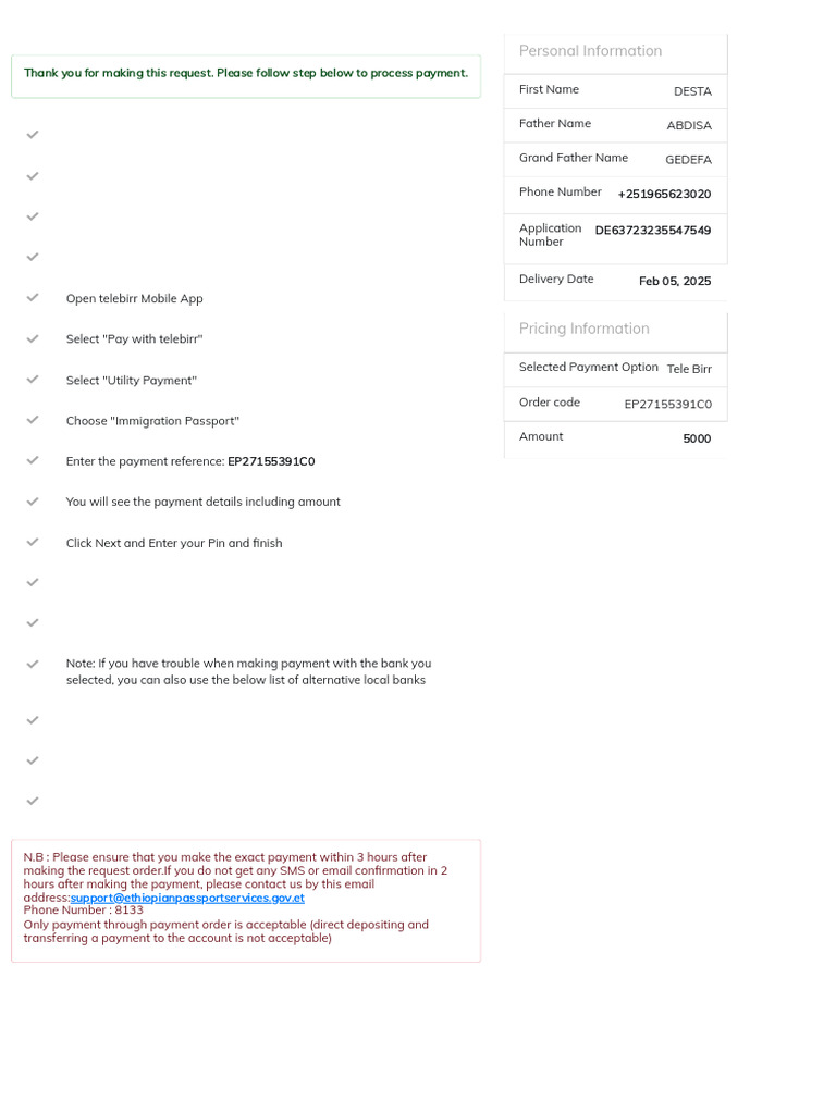 Telebirr Utility Payment Guide | PDF