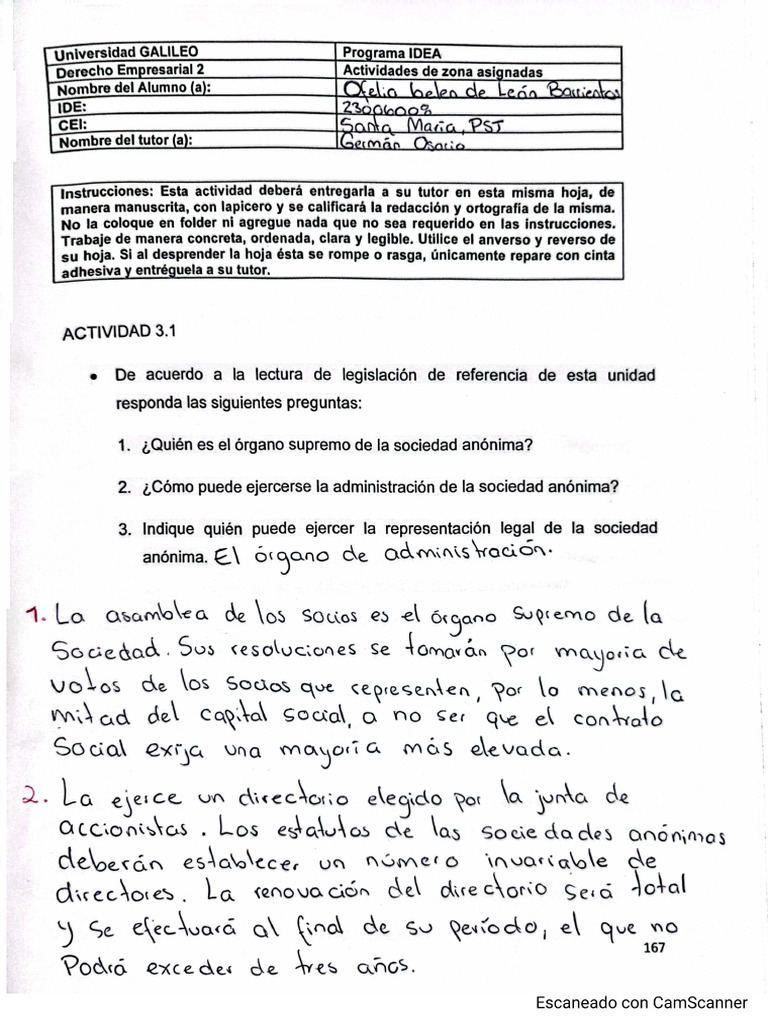 Actividad Unidad 3y4 23006008 | PDF