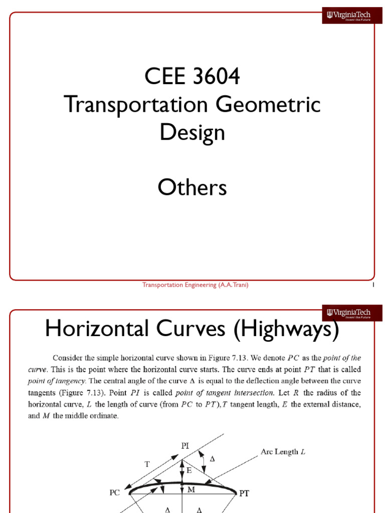 Highway Geometric Design Others | PDF | Transport