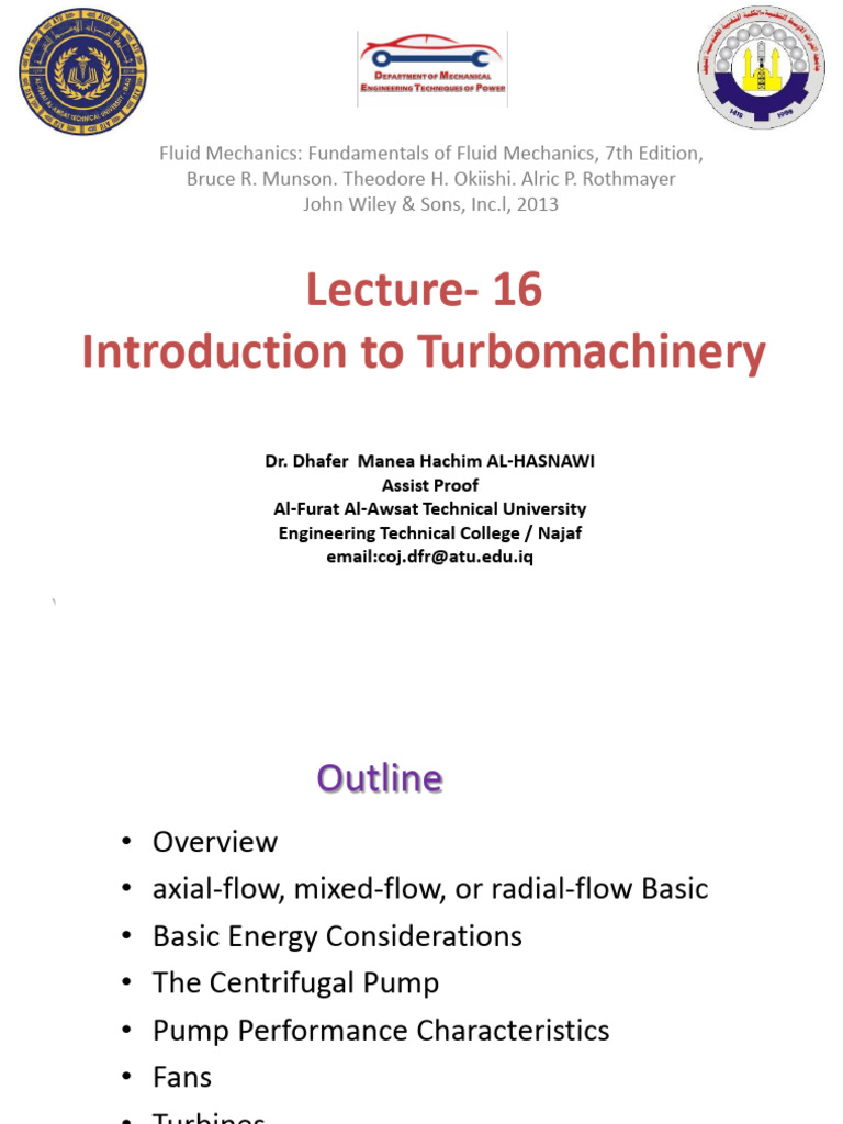 Lecture 16 1 | PDF | Turbomachinery | Pump