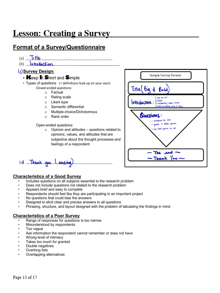 Survey Design and Best Practices Guide | PDF | Survey Methodology ...