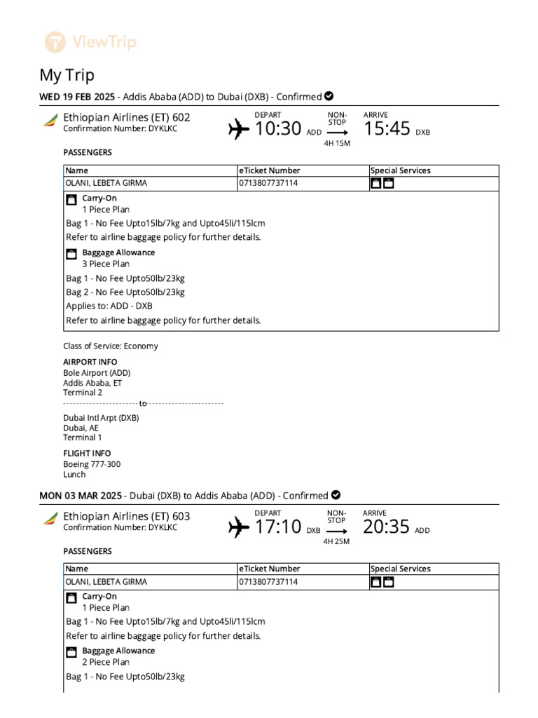 Travelport ViewTrip - My Trip(14) | PDF | Civil Aviation | Transport