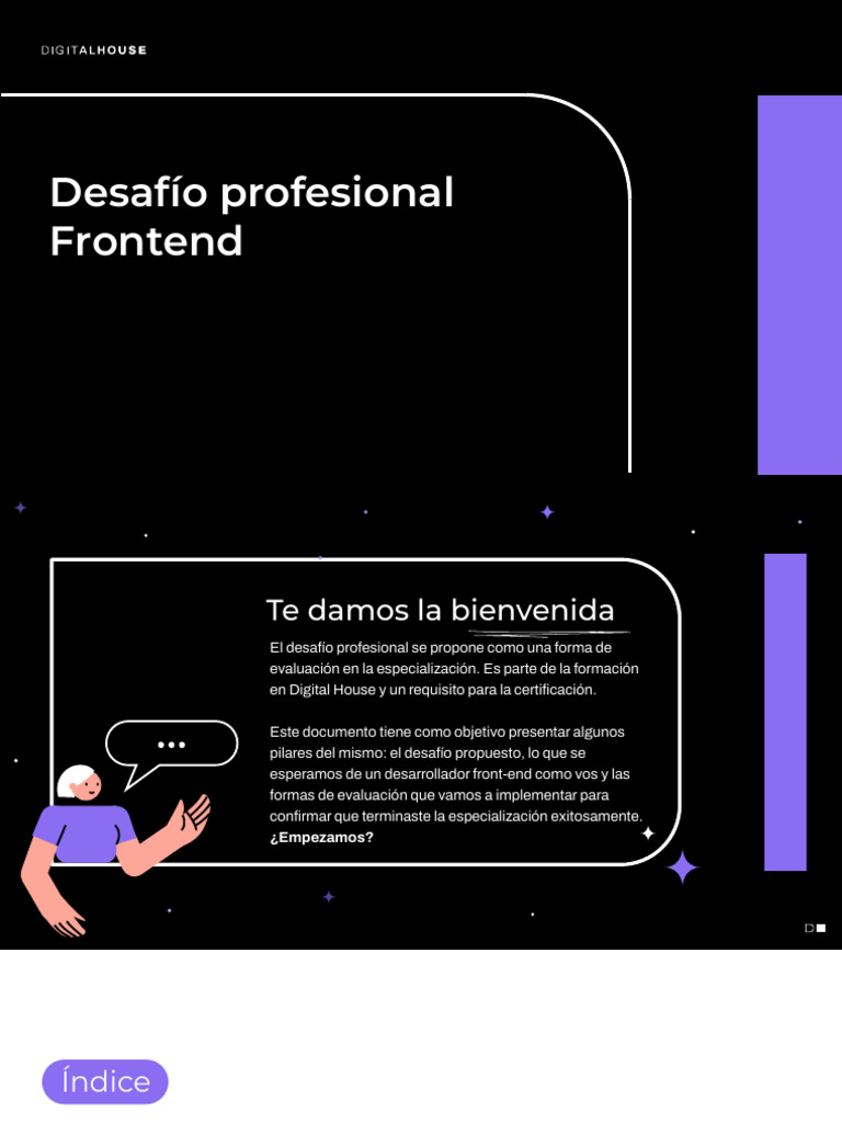 Desafío Profesional de Frontend - Introducción | PDF | Tecnologías de la información | Informática
