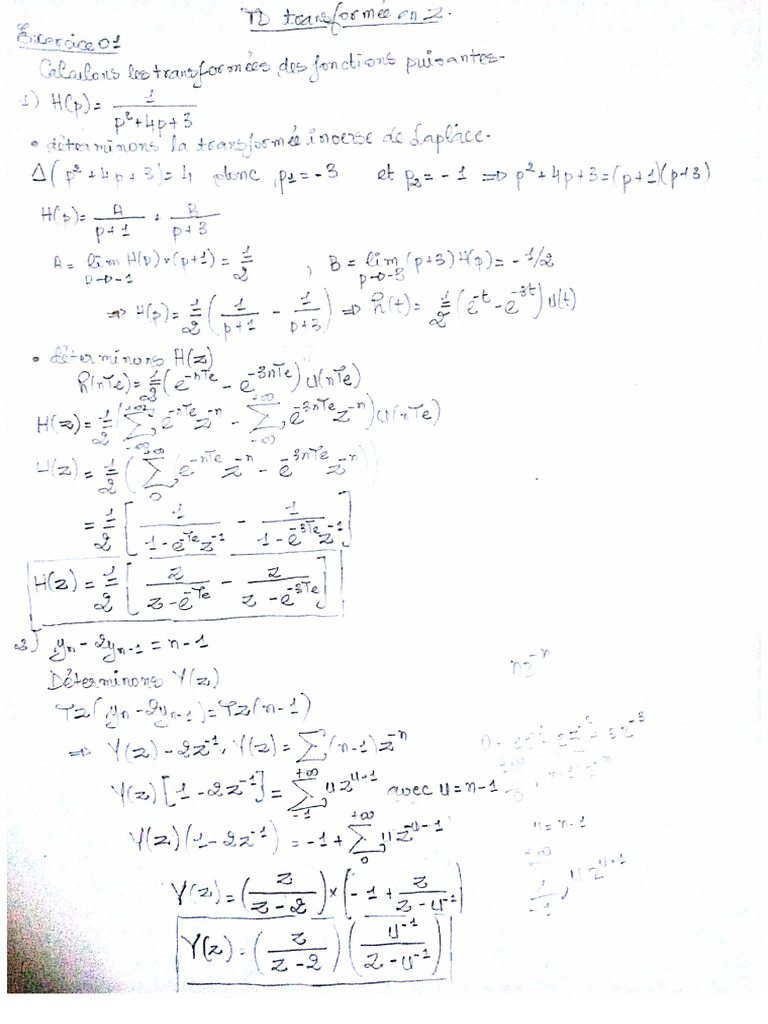 TD Filtrage Ex1 2 3 | PDF