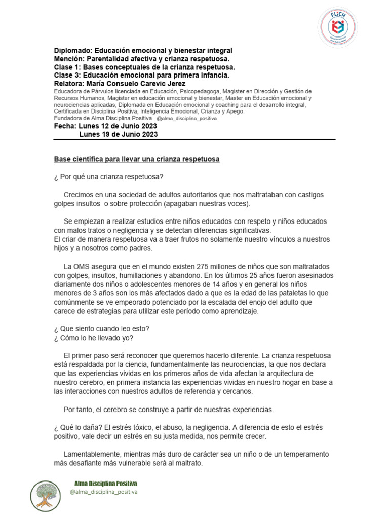 Material complementario clase 1 y 3 | PDF | Teoría de apego | Las emociones