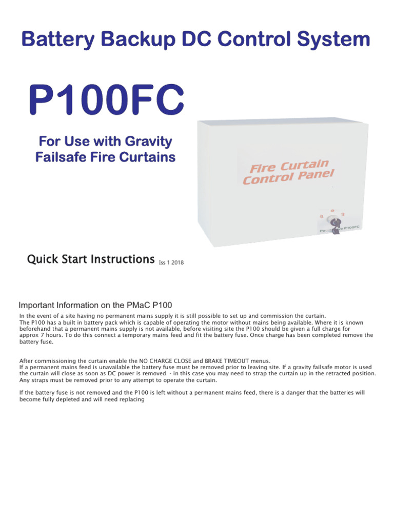 P100FC Battery Backup Control Guide | PDF | Relay | Switch