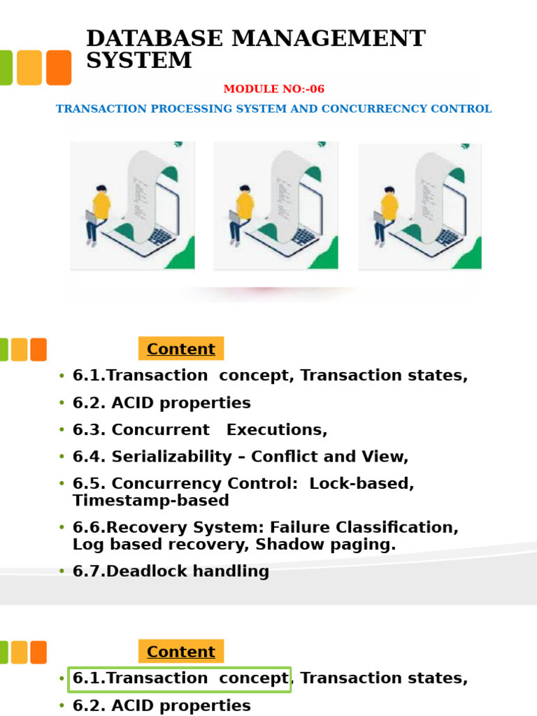 Module No-6 | PDF | Database Transaction | Acid