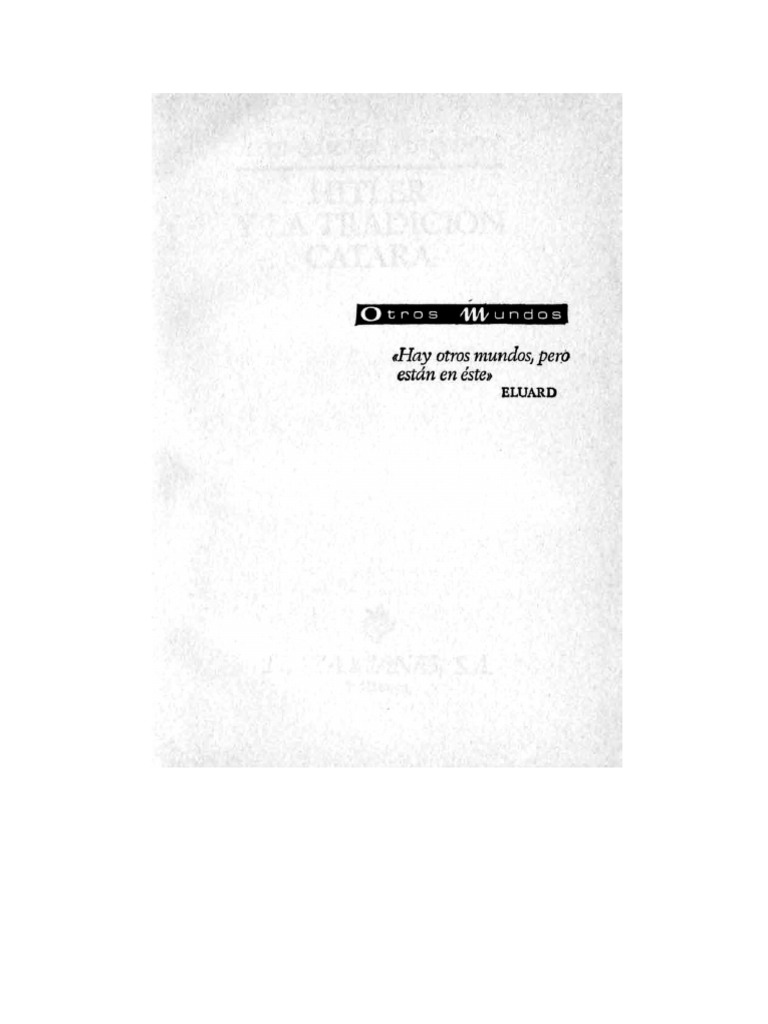 Angebert Jean Michel Hitler y La Tradici | PDF