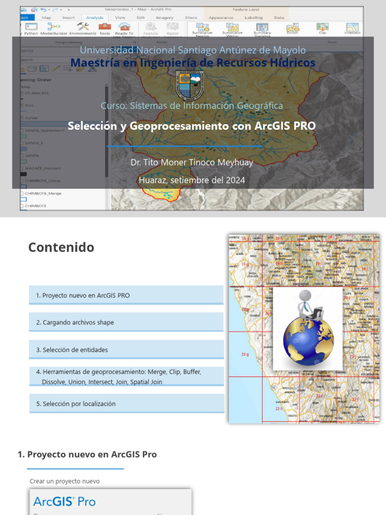 Geoprocesamiento Con Arcgis Pro V - 2024 | PDF | Informática