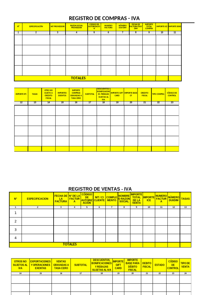Formato de RCV - Tributaria | PDF | Factura | Pagos