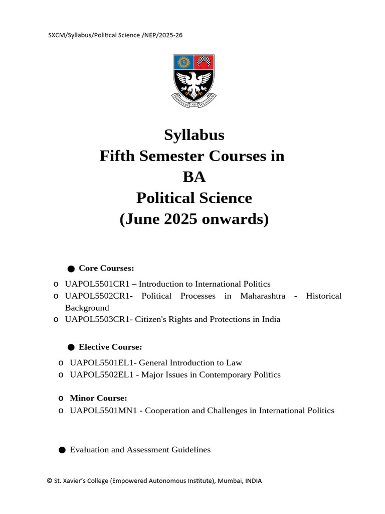 TYBA - Fifth Sem June 2025 - Final | PDF