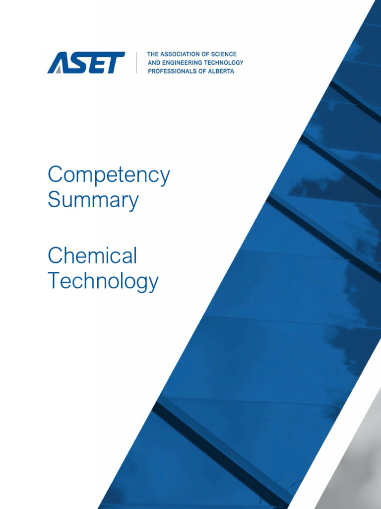 Competency Summary Chemical | PDF | Analytical Chemistry | Communication
