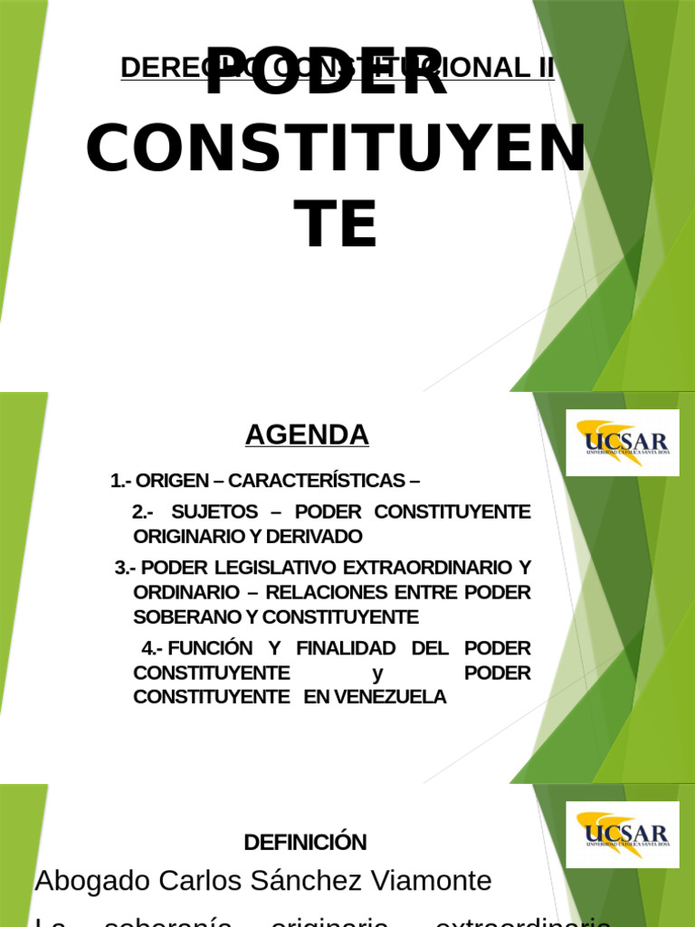 EXPOSICIÓN Poder Constituyente (1) | PDF | Constitución | Gobierno