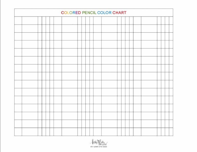 Colored Pencil Color Chart | PDF