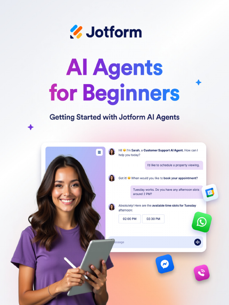 Jotform Ai Agents for Beginners | PDF | Artificial Intelligence | Intelligence (AI) & Semantics