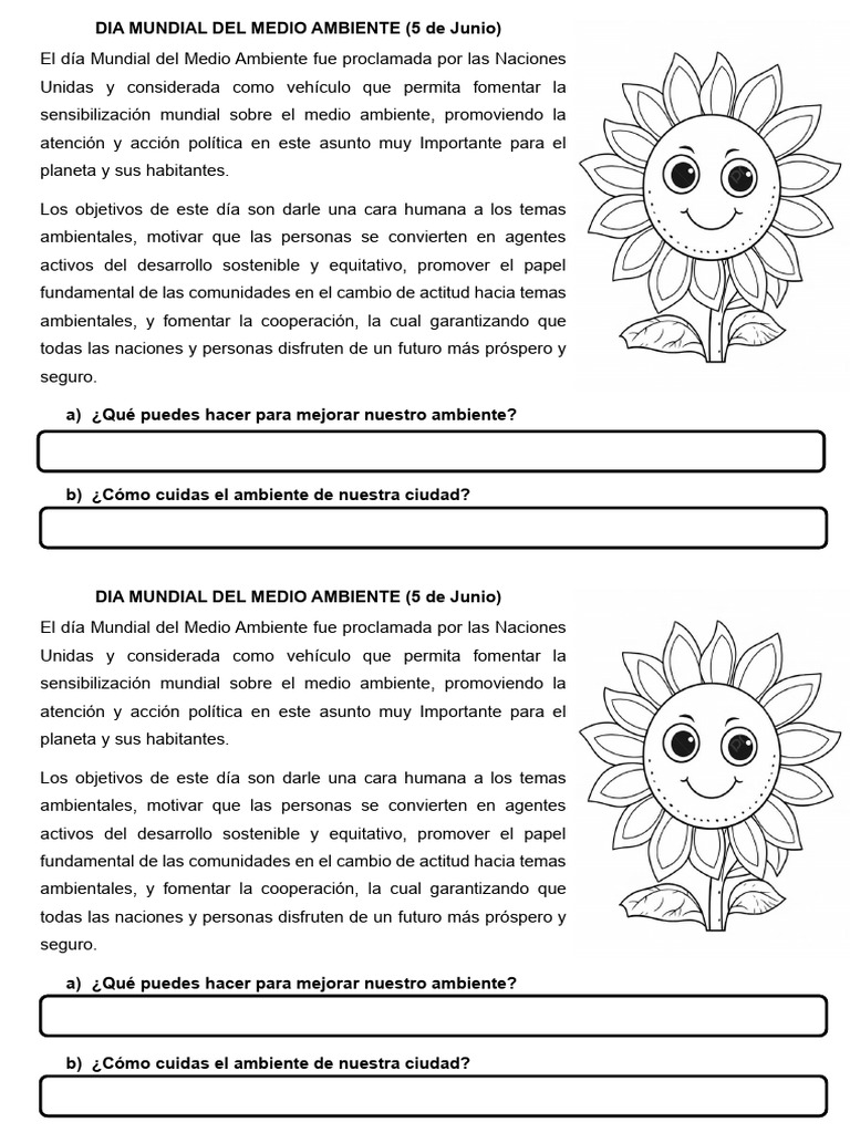 Dia Mundial Del Medio Ambiente | PDF
