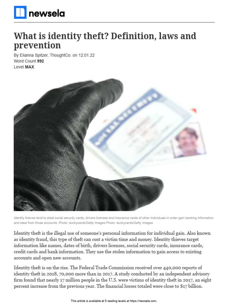 Httpsprod Newsela Media.s3.Amazonaws - Compdfslib Identity Theft ...