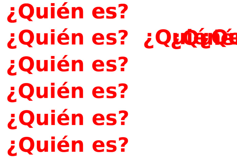 Quien Es - Letreros | PDF