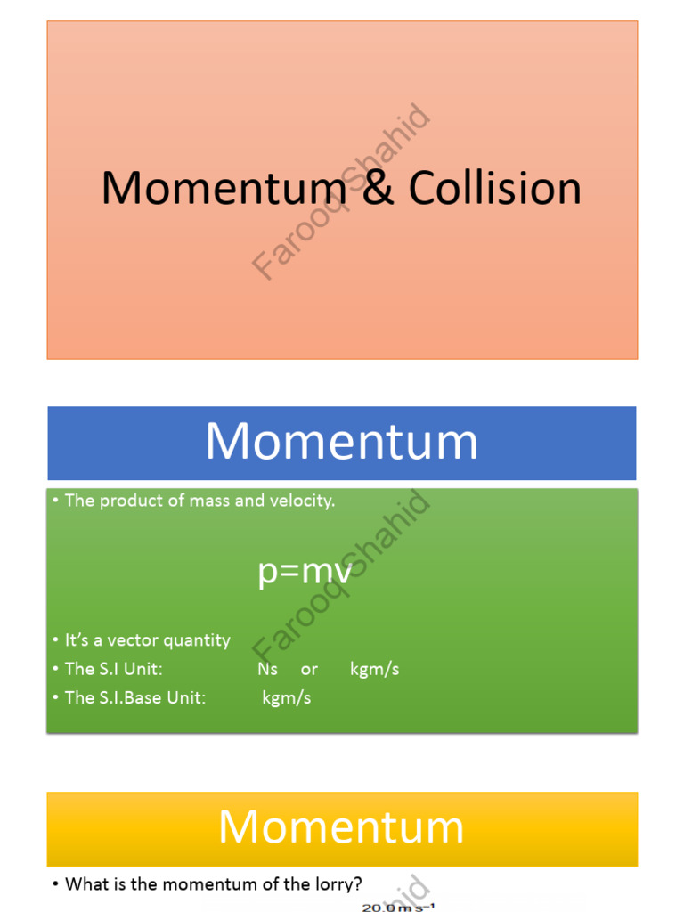 Momentum & Collision | PDF | Momentum | Collision