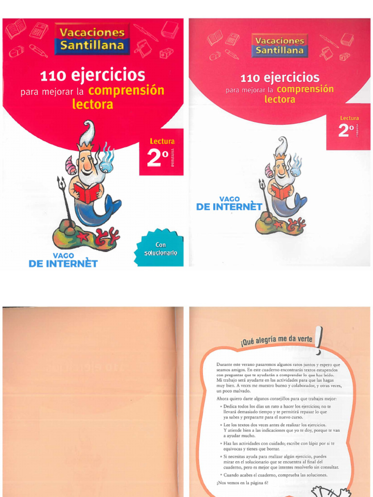 Ejercicios de Comprensión Lectora 2° Primaria | PDF