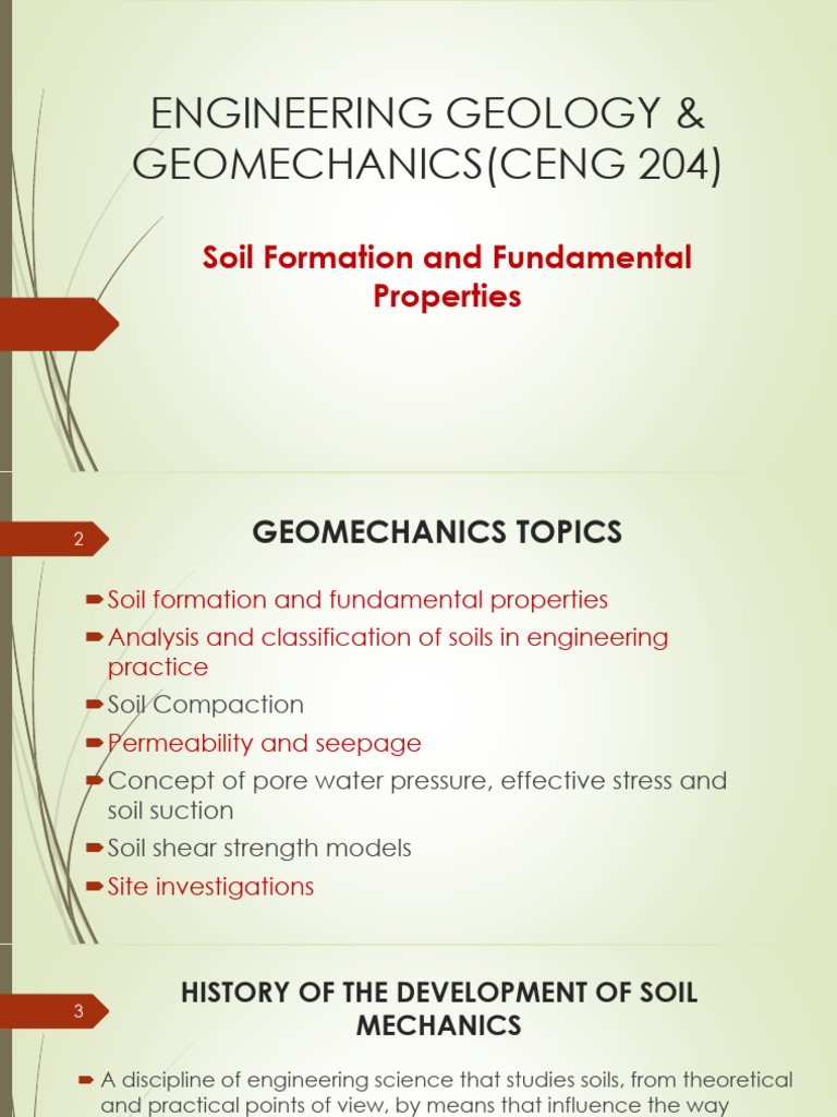 Soil Formation and Properties Overview | PDF | Rock (Geology) | Weathering