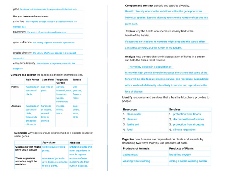 Bio Module 5 l1 Summary | PDF
