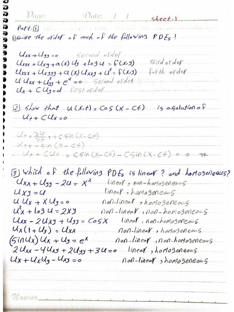 Sheet 1 Math | PDF