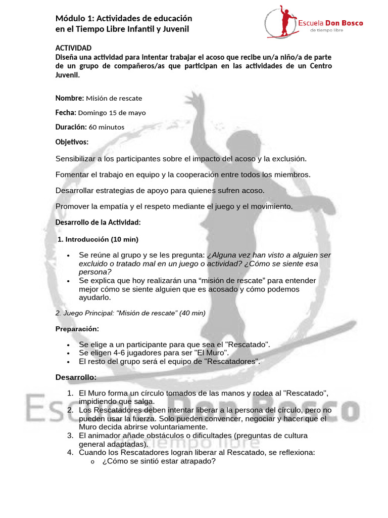 Diseño de Una Actividad | PDF