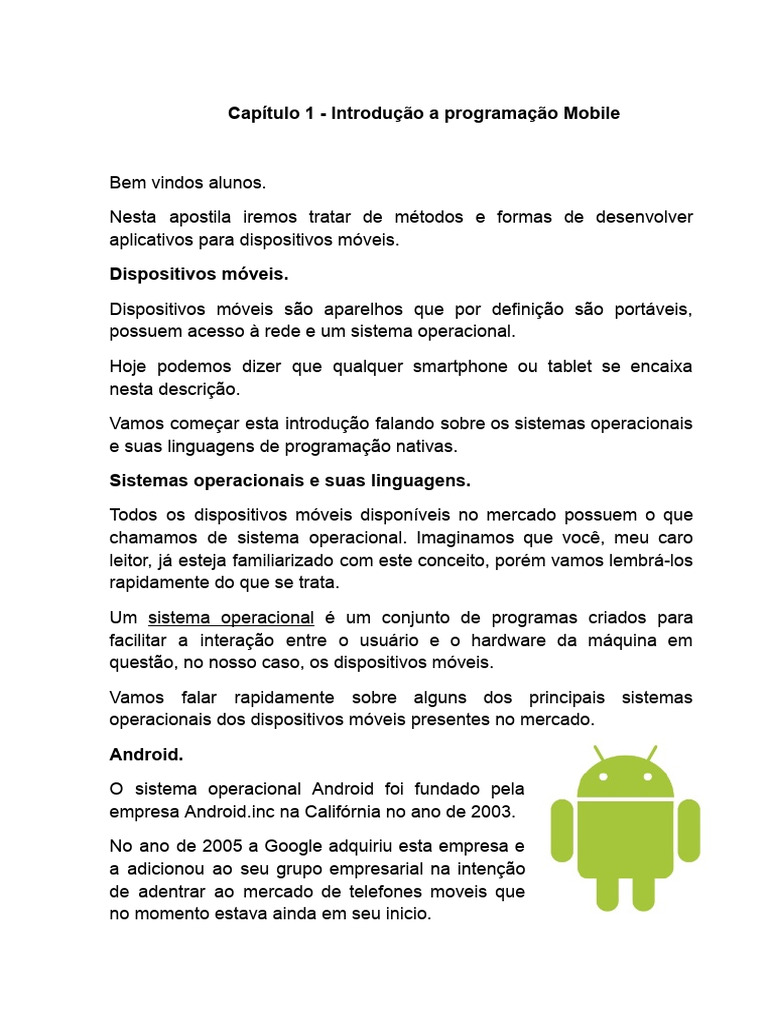 React Native | PDF | Android (sistema operacional) | Aplicativo para celular