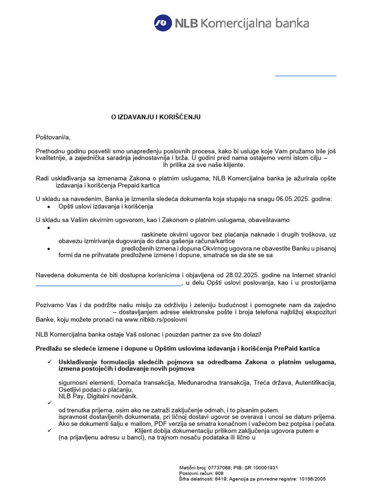 Predlog Izmene I Dopune Okvirnog Ugovora | PDF