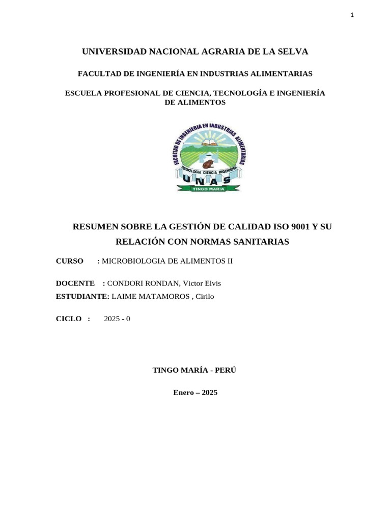RESUME ISO 9001 | PDF | Calidad (comercial) | Análisis de Riesgo y ...