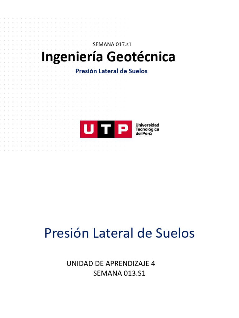 S017-S1 Teoria de Presion Lateral - Parte III | PDF | Fundación (Ingeniería) | Ingeniería mecánica