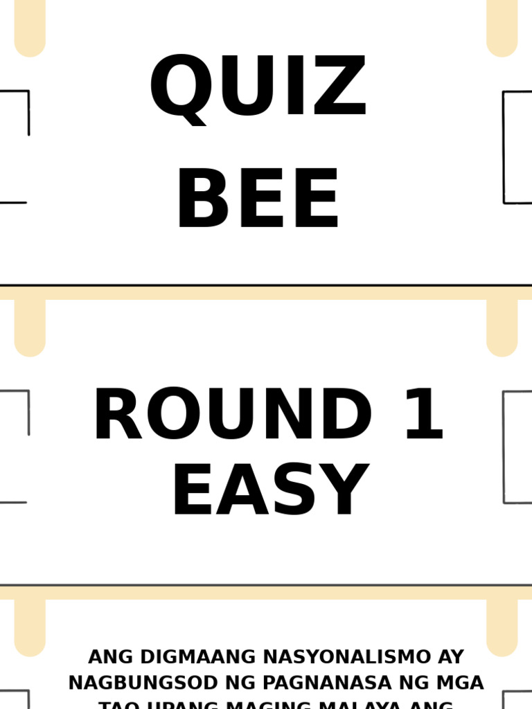 Quiz Bee - Ap | PDF