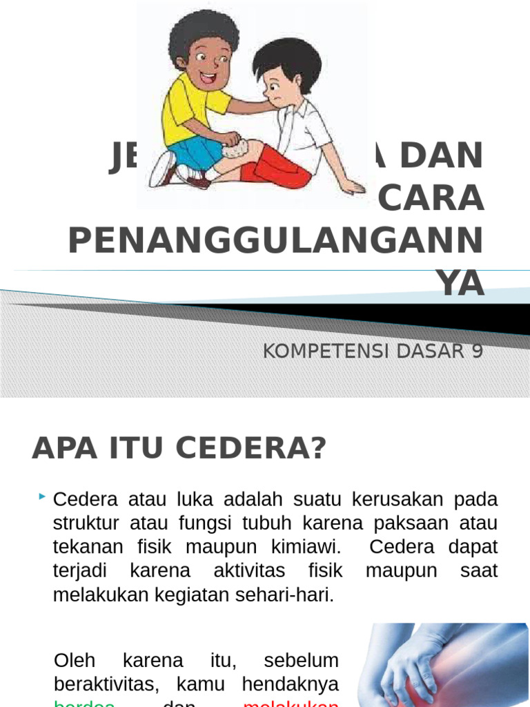 Jenis Cidera dan Cara Penanggulangannya | PDF