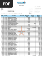 Bank of India Statement | PDF | Financial Services | Banking
