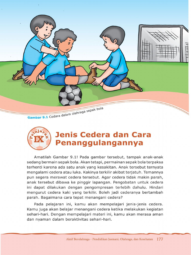 Kelas 4 Bab 9 Jenis Cidera Dan Cara Penanggulangannya | PDF