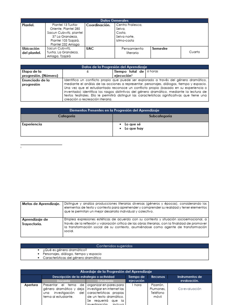 Pensamiento Literario PG6 | PDF | Puntuación | Gramática
