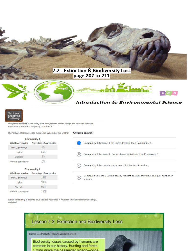 7 2 Extinction Biodiversity Loss Pdf