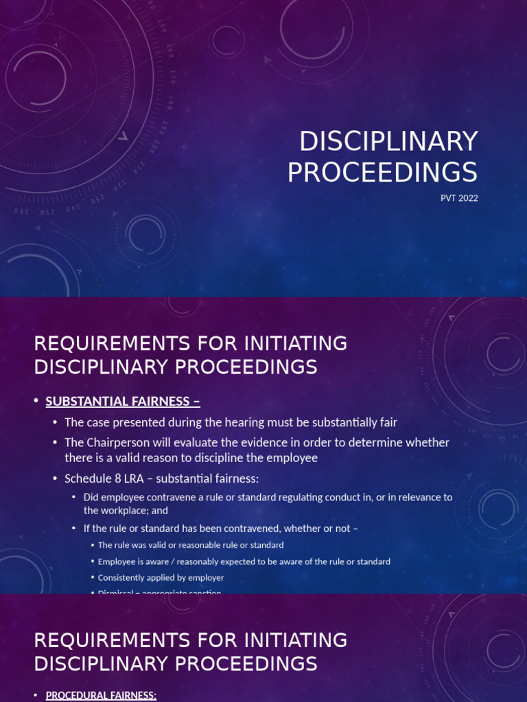 Disciplinary Hearing Procedures and Factors | PDF | Plea | Dishonesty
