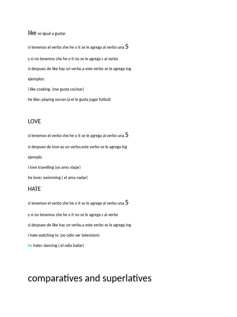 Estructuras Básicas del Inglés | PDF | Lingüística | Tipología Lingüística