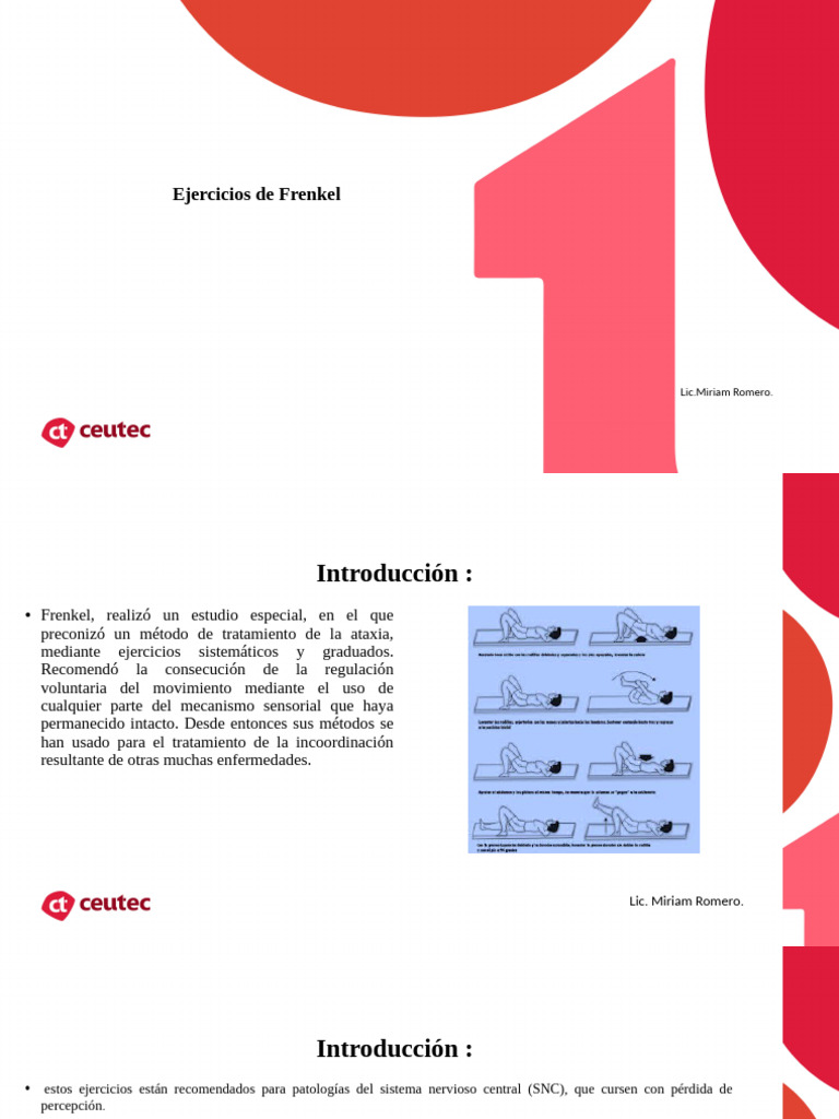 7 Ejercicios de Frenkel | PDF | Neurología | Sistema nervioso