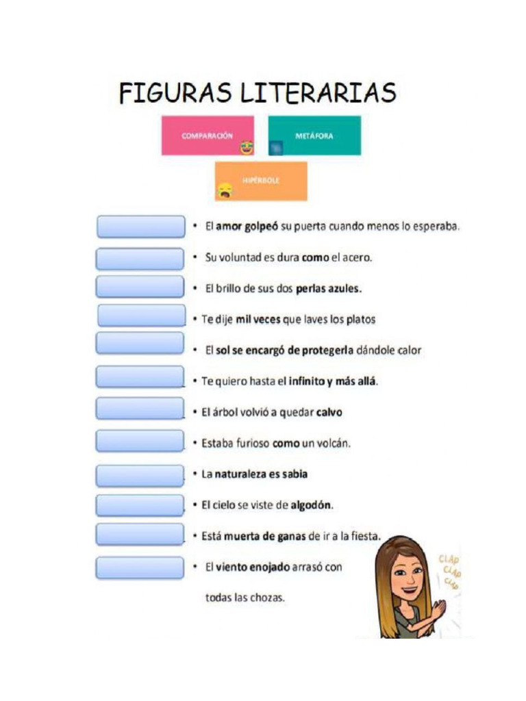 Ejercicio Figuras Retoricas | PDF